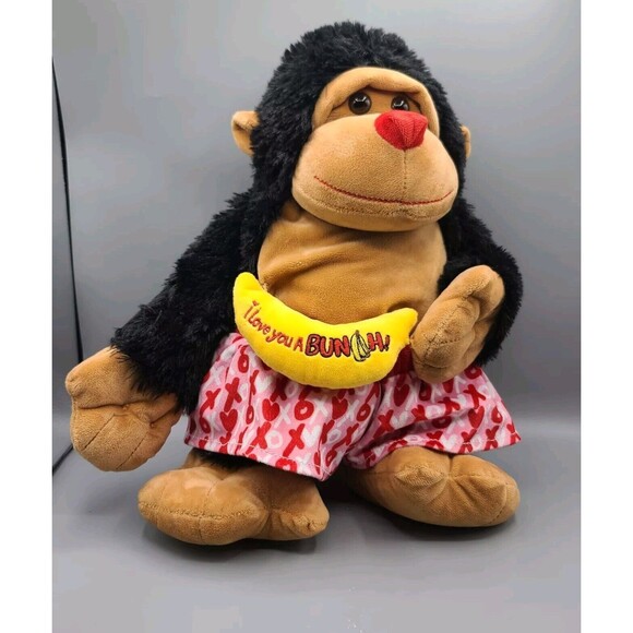 Hug & Luv | Toys | Monkey Plush I Love You A Bunch Banana Stuffed ...